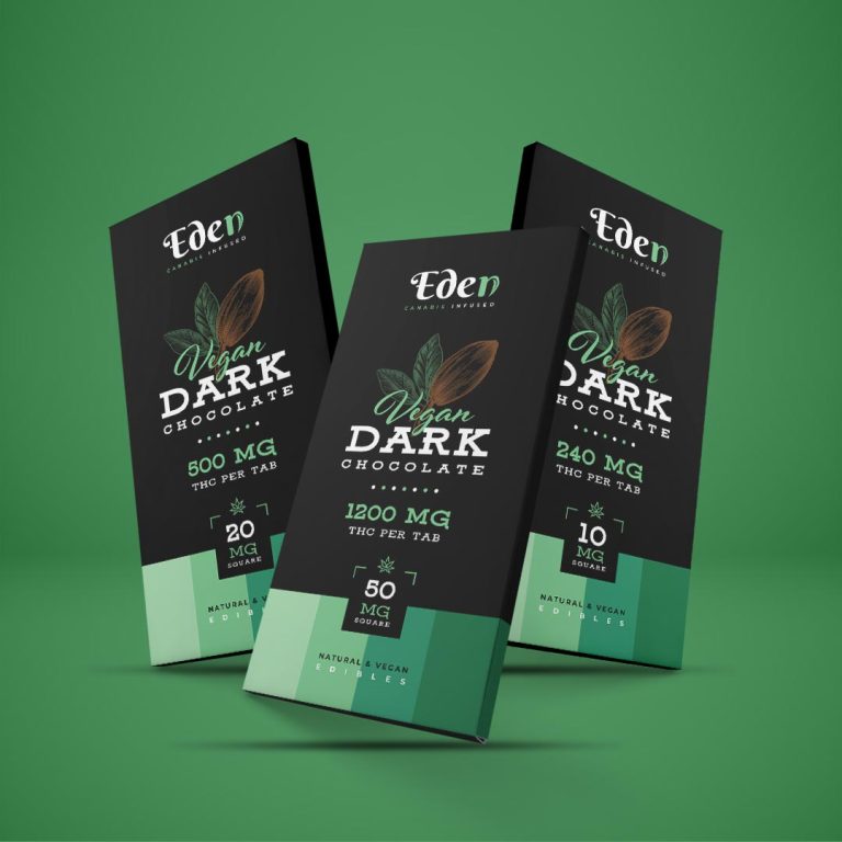Buy THC Chocolate Bar Edibles in Canada | 500mg, 1000mg Bars | Eden Goods